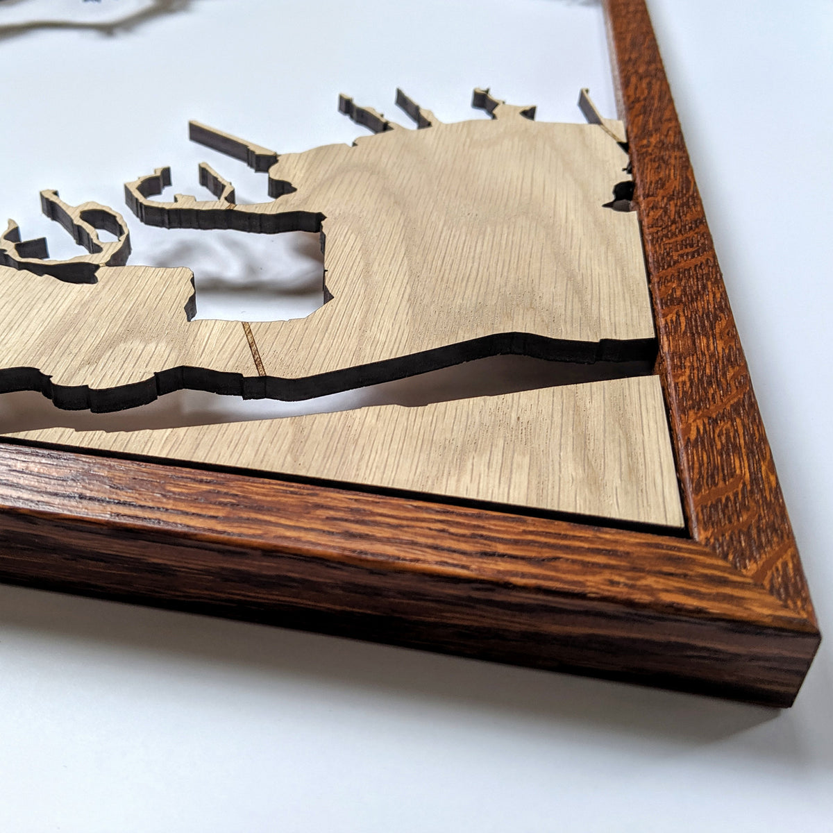 New York City, NY - 15x30in Upcycled Laser Cut Wooden Map - Manhattan ...